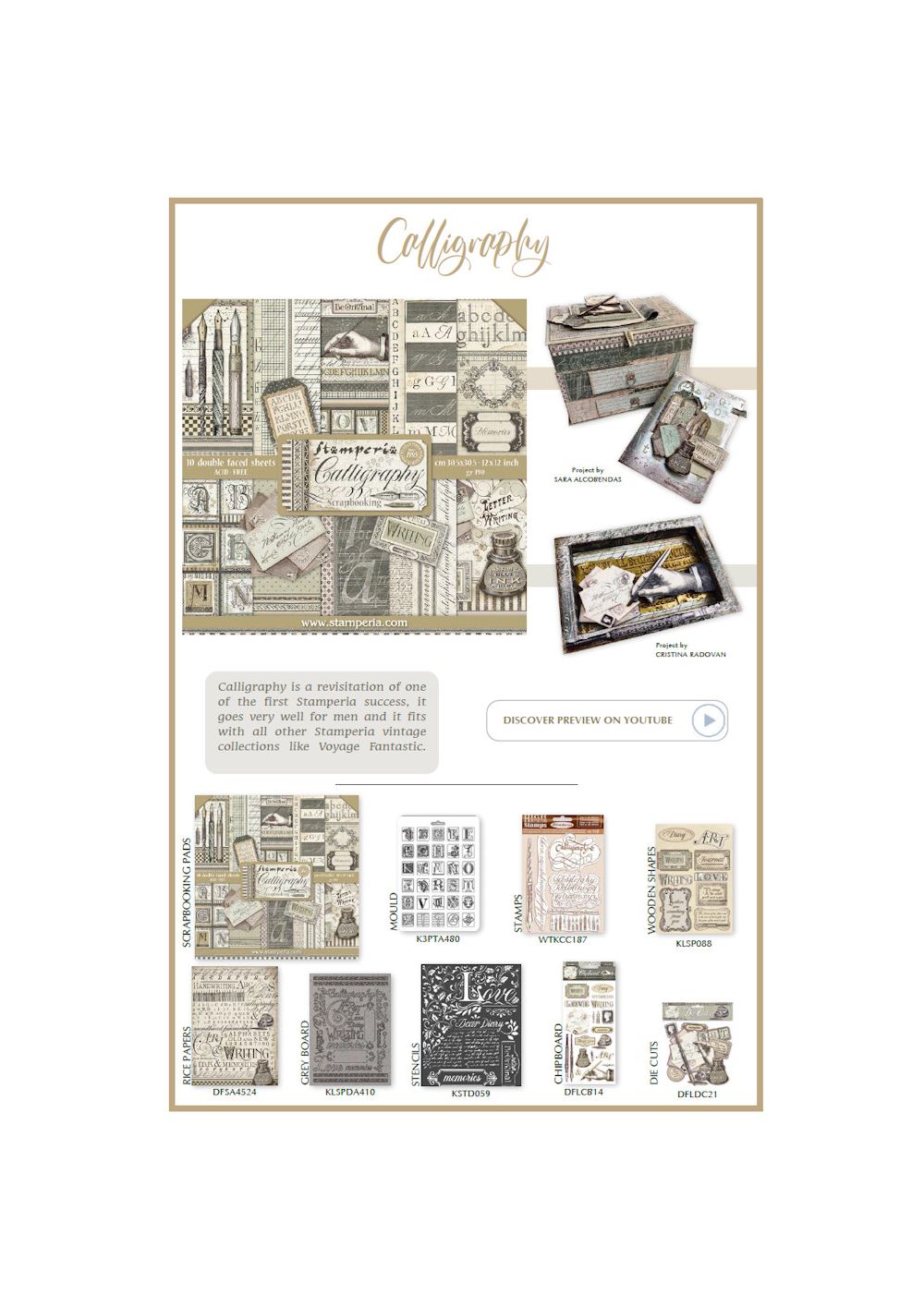 Calligraphy - Catalogo Stamperia